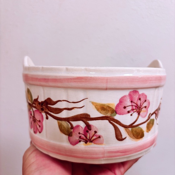 FTDA | Kitchen | Vintage Portugal 98 Ftda Hand Painted Pink Flower ...